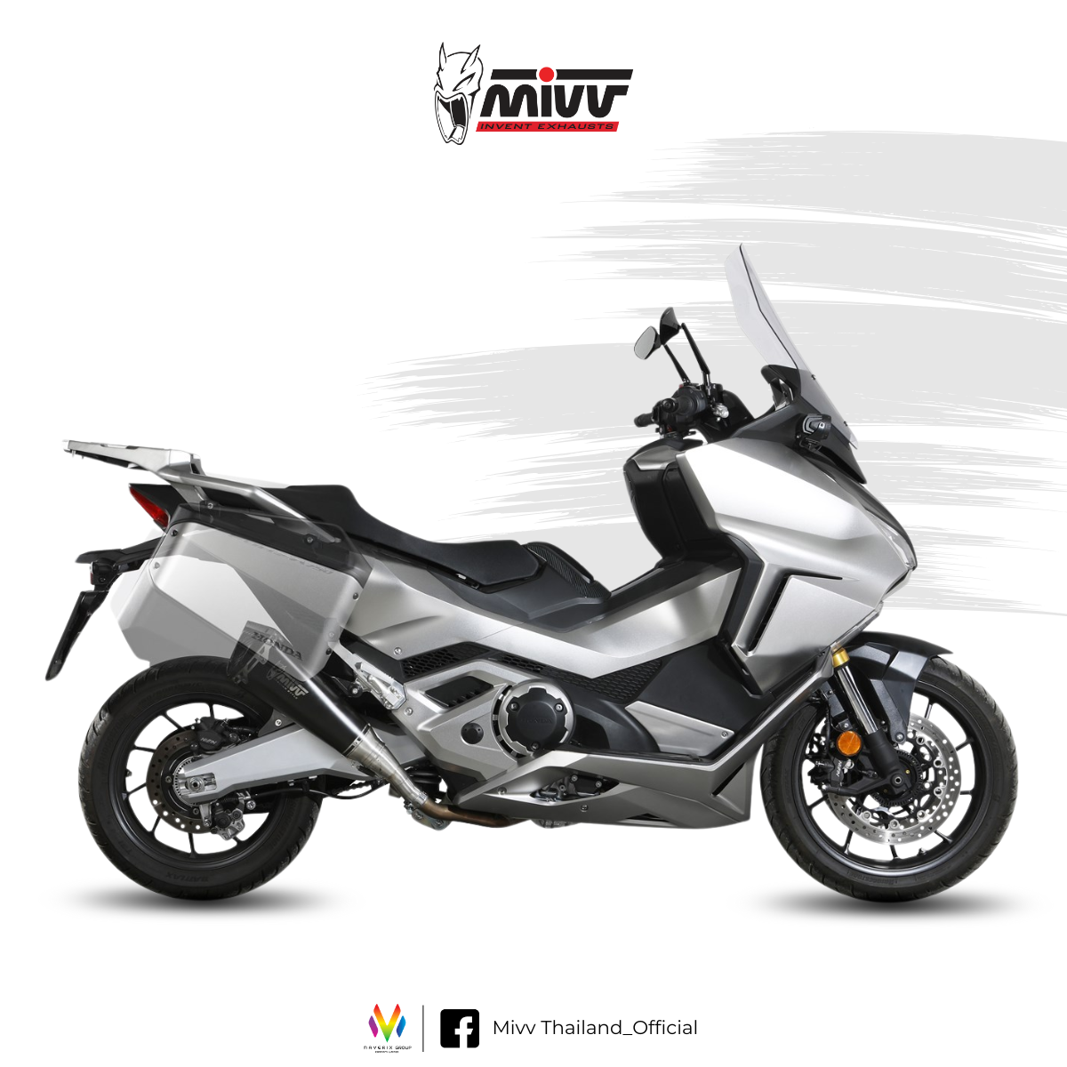 ท่อ HONDA FORZA 750 | SLIP-ON DELTA RACE BLACK STAINLESS STEEL - Mivv ...